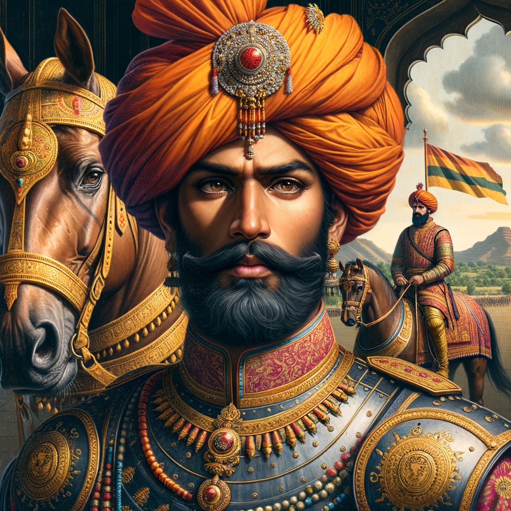 Indian King Portrait: Tale of Valor and Royal Splendor | AI Art ...