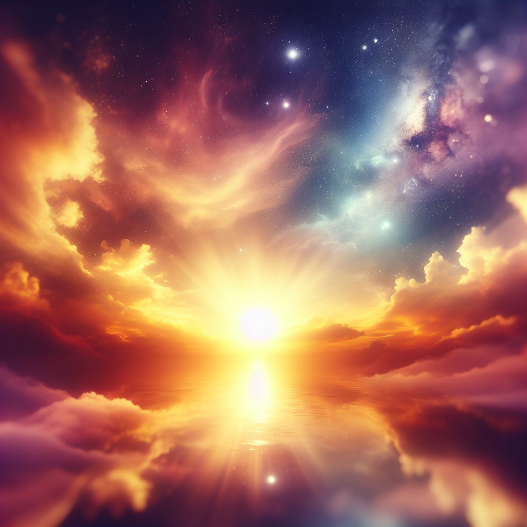 Ethereal Sunset | Mesmerizing Golden Glow in the Sky | AI Art Generator ...