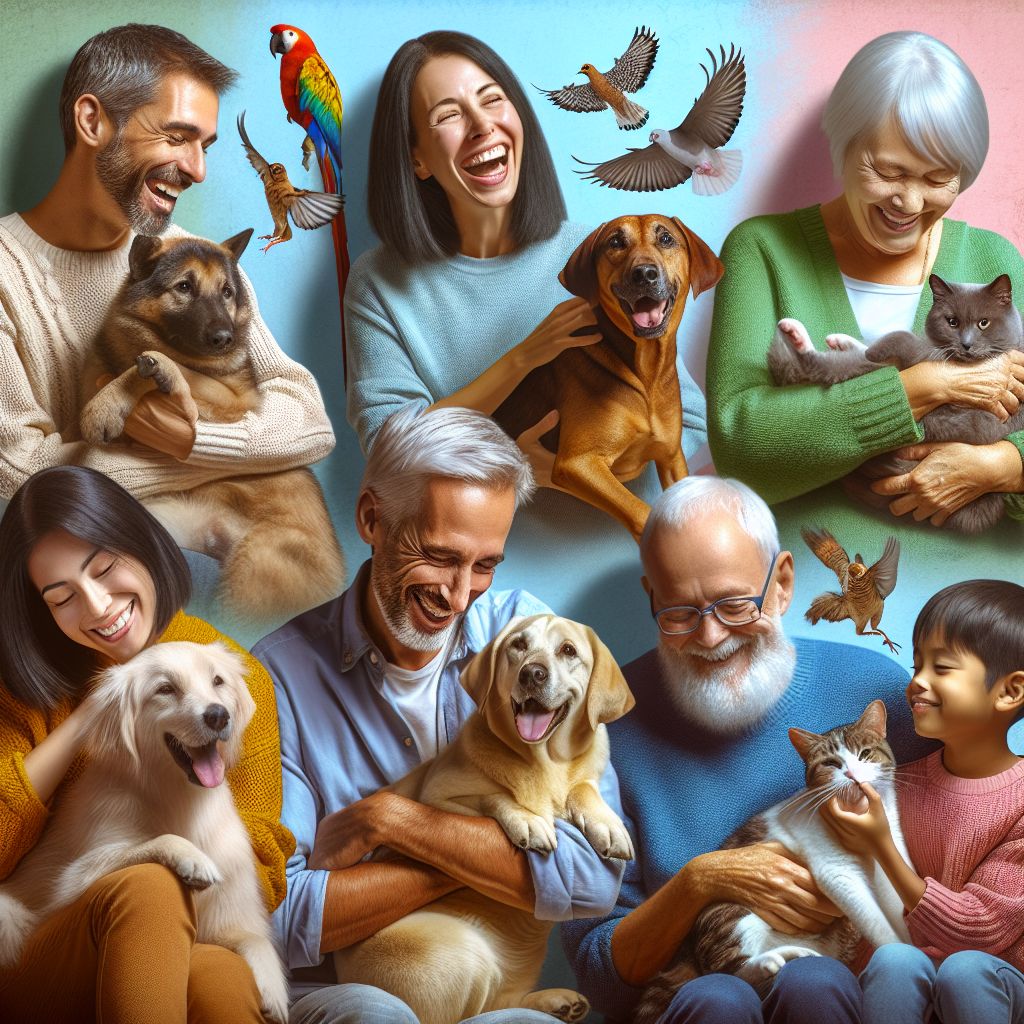 Heartwarming Scene of Pets Bringing Joy to People of All Ages and ...