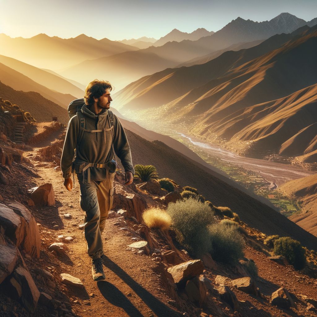 Hiking in the Atlas Mountains - Scenic Adventure in Morocco | AI Art ...