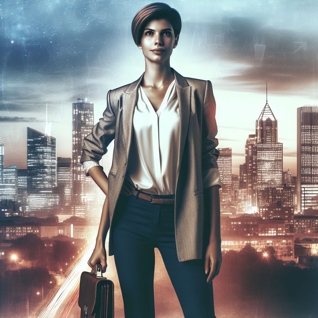 Confident Independent Woman in Urban Setting | Empowerment Visuals | AI ...