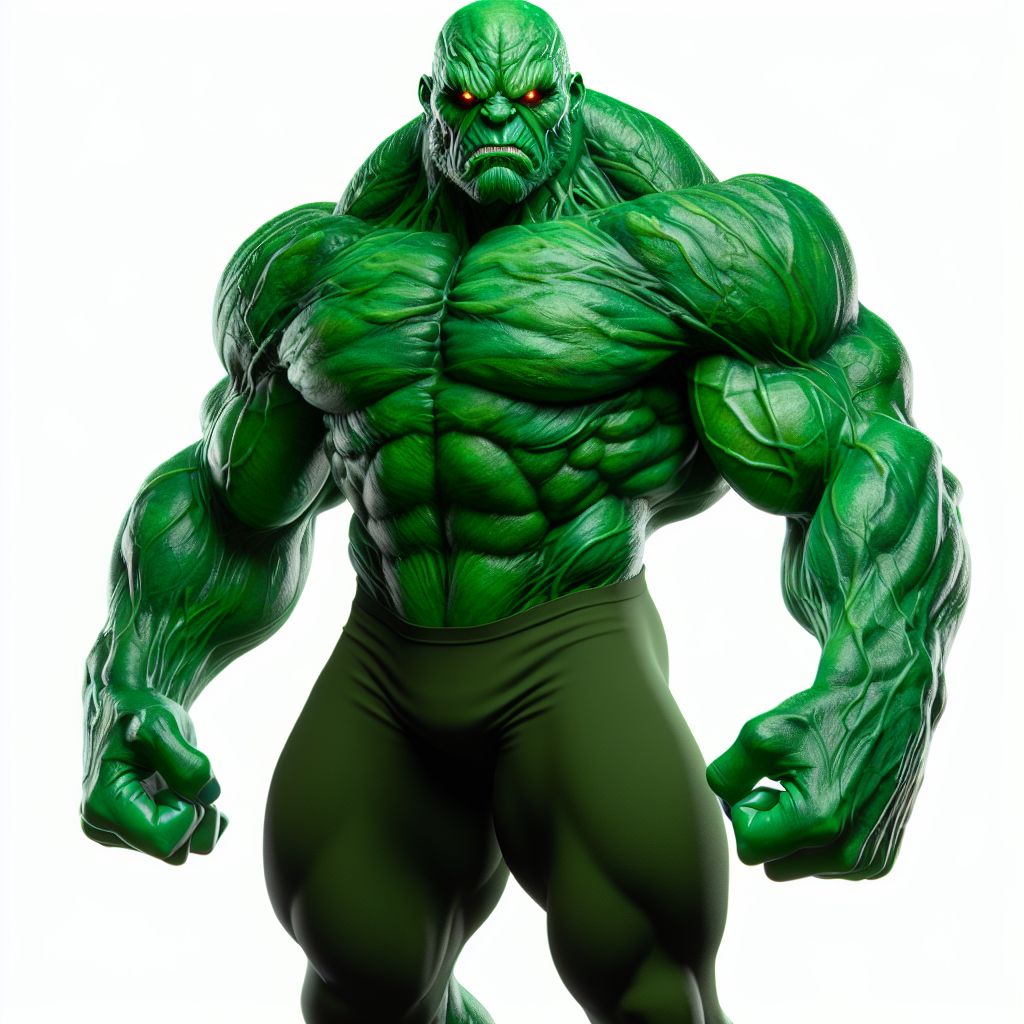 Powerful Green Monster with Pitbull Characteristics | AI Art Generator ...