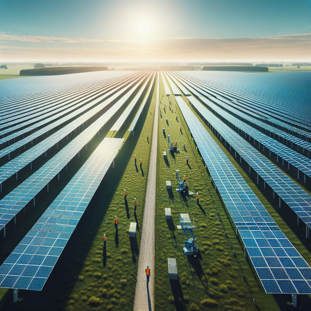 Tranquil Solar Park with Precision Maintenance | Energy Innovation | AI ...