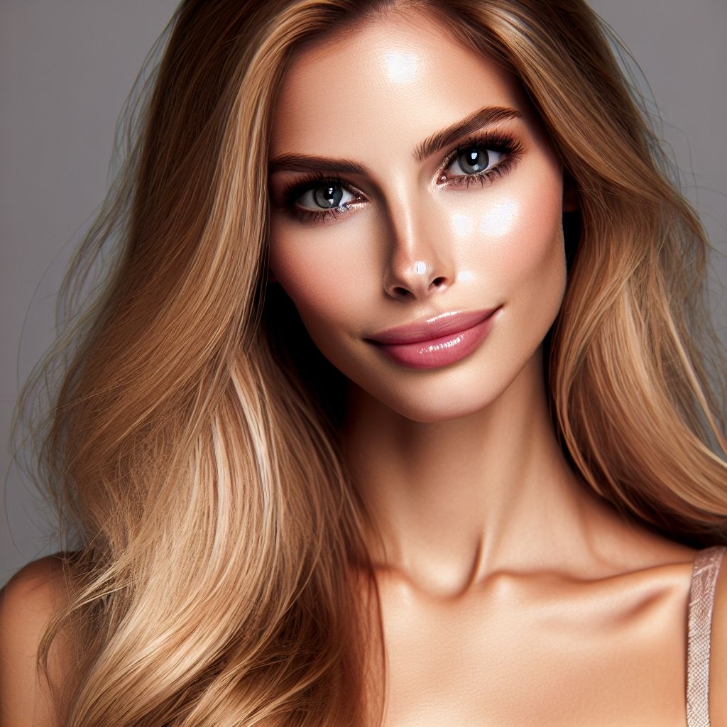 Stylish American Woman with Blonde Hair | Fashion Model | AI Art Generator | Easy-Peasy.AI