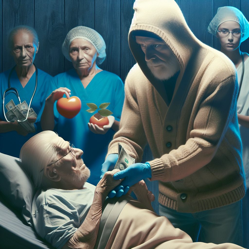Charitable Figure Helping Impoverished, Sick, and Elderly | AI Art ...