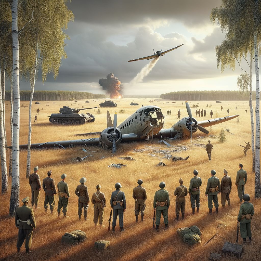 World War Battlefield Scene with Diverse Soldiers and Tank | AI Art ...