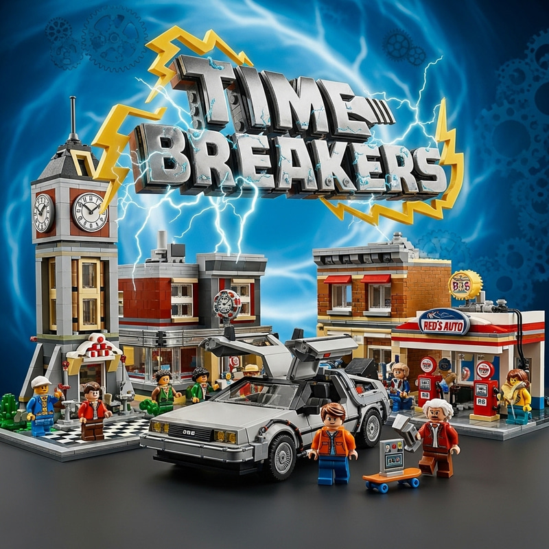Back to the Future LEGO Set: Time Breakers Adventure | AI Art Generator ...