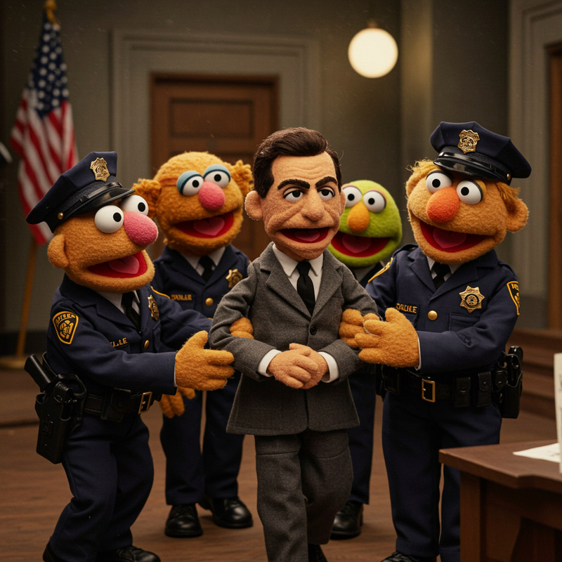 Muppet Lee Harvey Oswald Arrest Scene | AI Art Generator | Easy-Peasy.AI